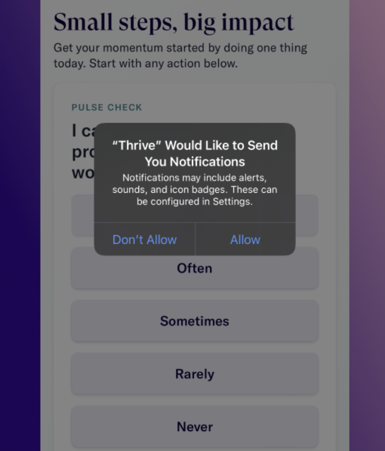 Manage Push Notifications in the Thrive App – Thrive Global FAQ