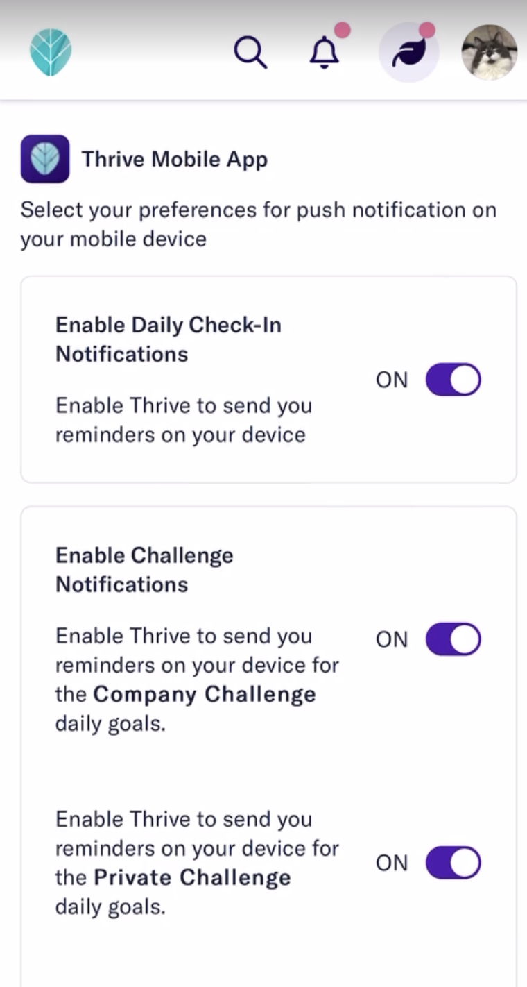 Manage Push Notifications in the Thrive App – Thrive Global FAQ