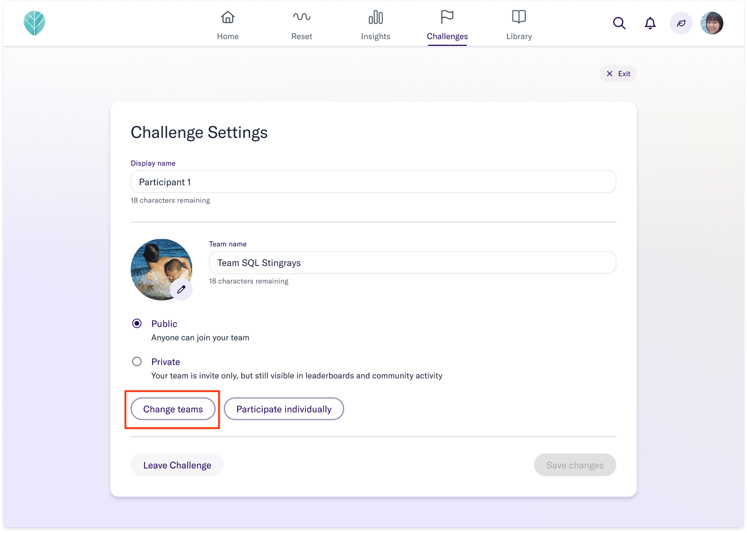 Company Challenges: How can I change teams? – Thrive Global FAQ