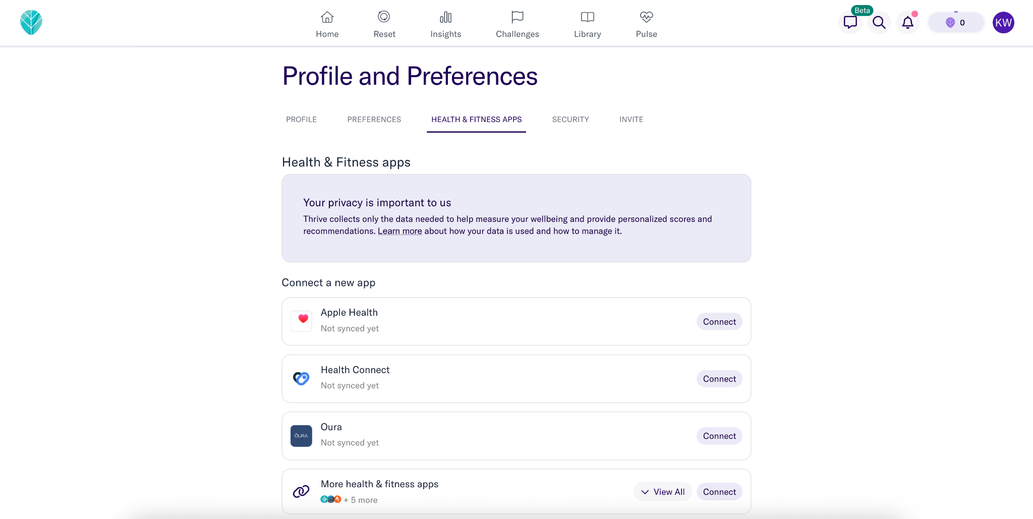 Connecting More Health & Fitness Apps with Thrive – Thrive Global FAQ