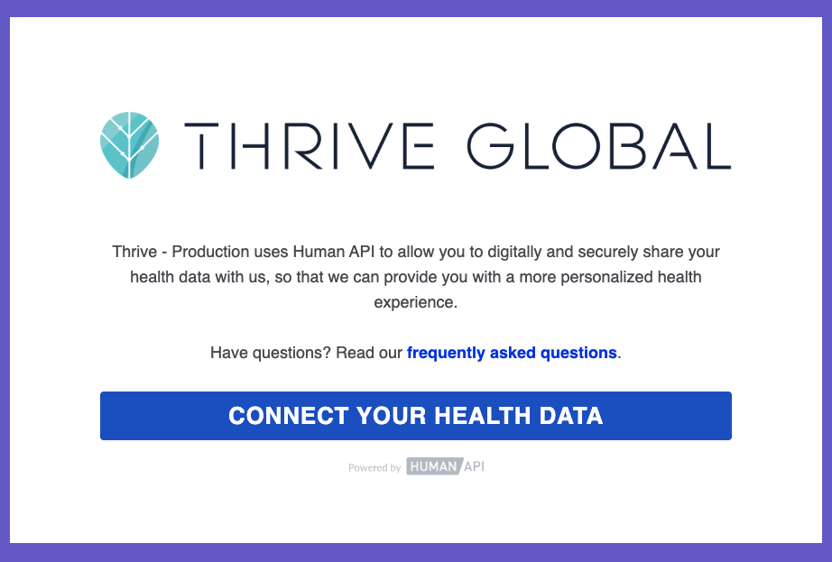 Connecting More Health & Fitness Apps with Thrive – Thrive Global FAQ